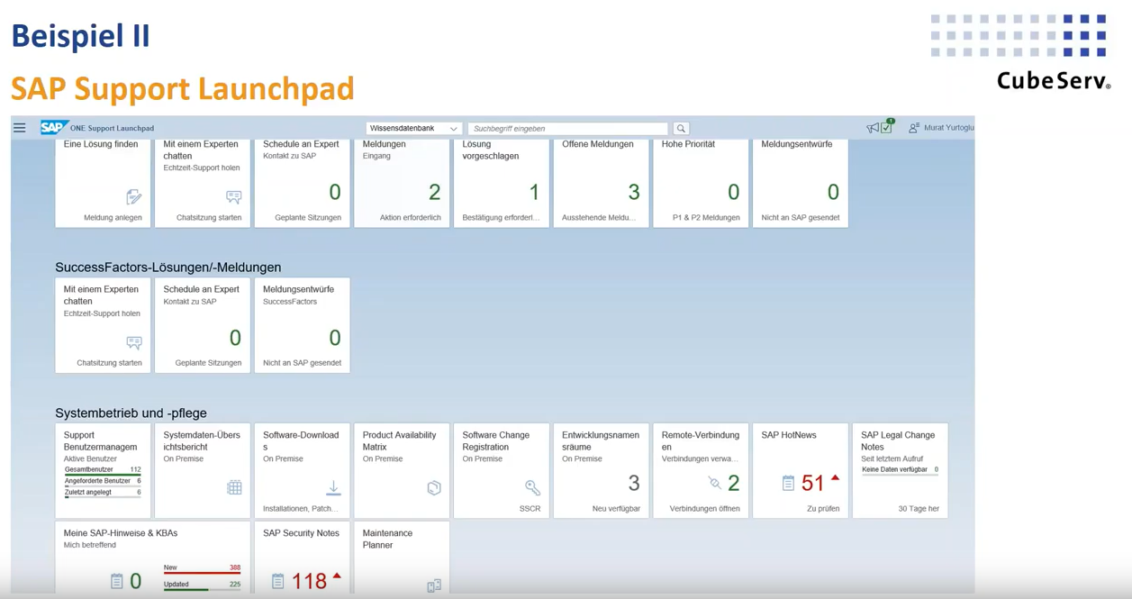 Portalstrategie und -Technologie von SAP (Fiori Launchpad) - CubeServ